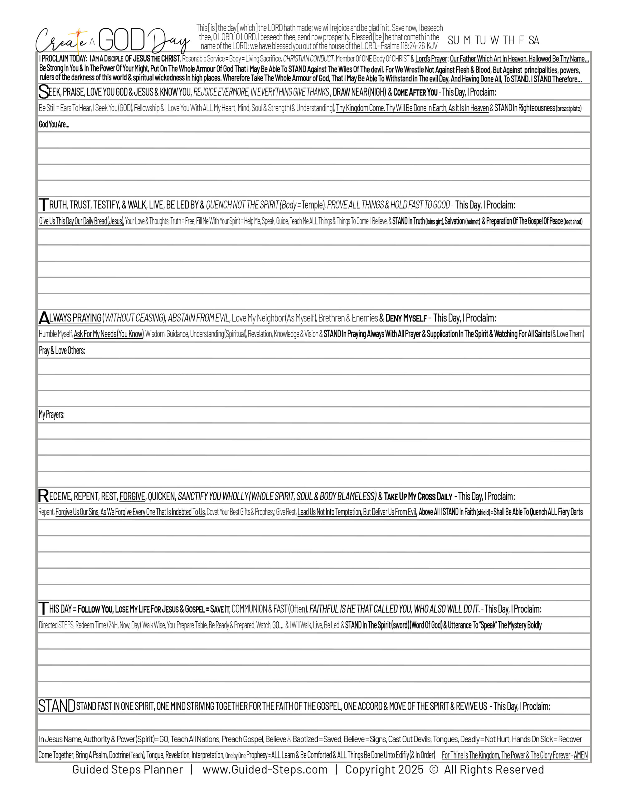 Daily Start - Guided Steps